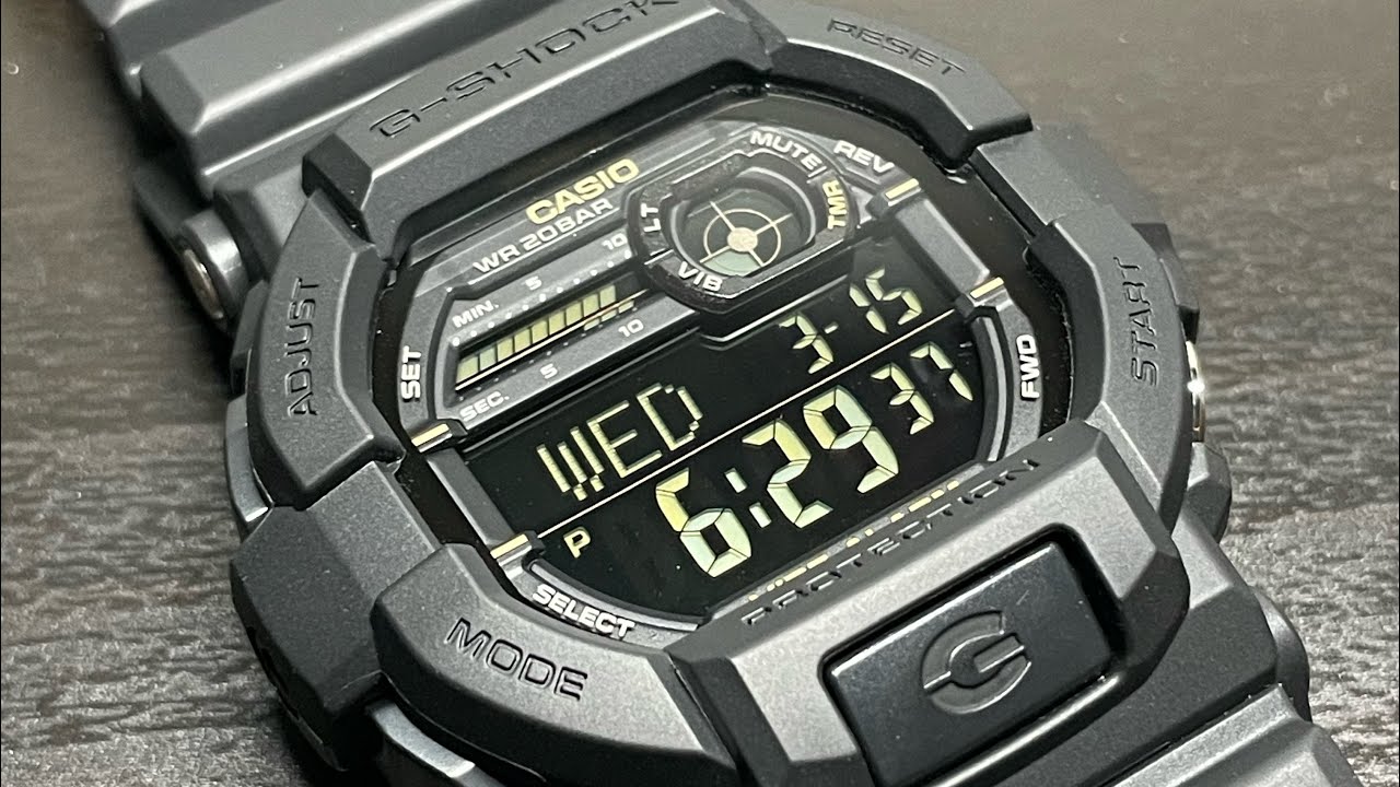 CASIO G-SHOCK ( GD350-1B ) FULL BLACK | UNBOXING. - YouTube