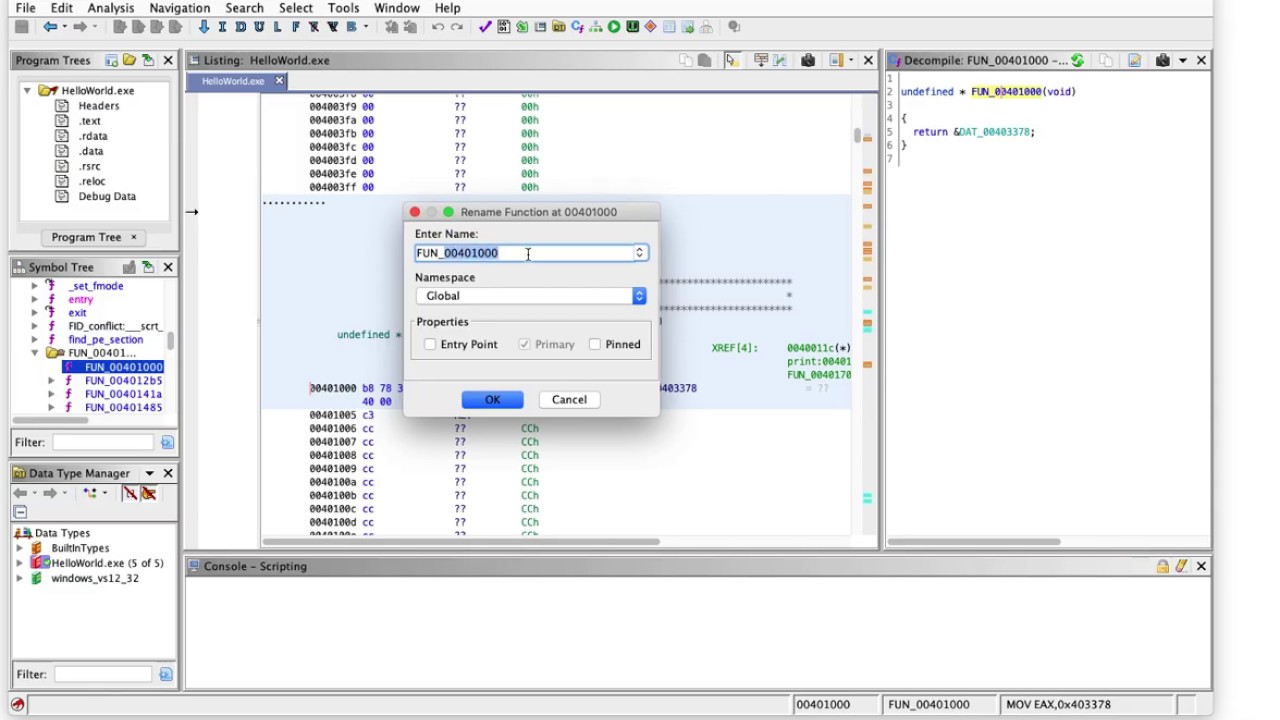 Reversing: Ghidra: Shared projects on the Ghidra server and version ...