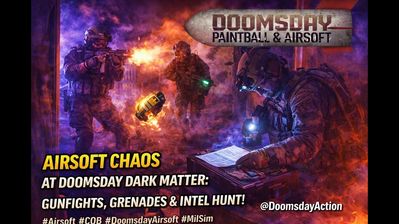 Airsoft Chaos at Doomsday Dark Matter: Gunfights, Grenades & Intel Hunt ...