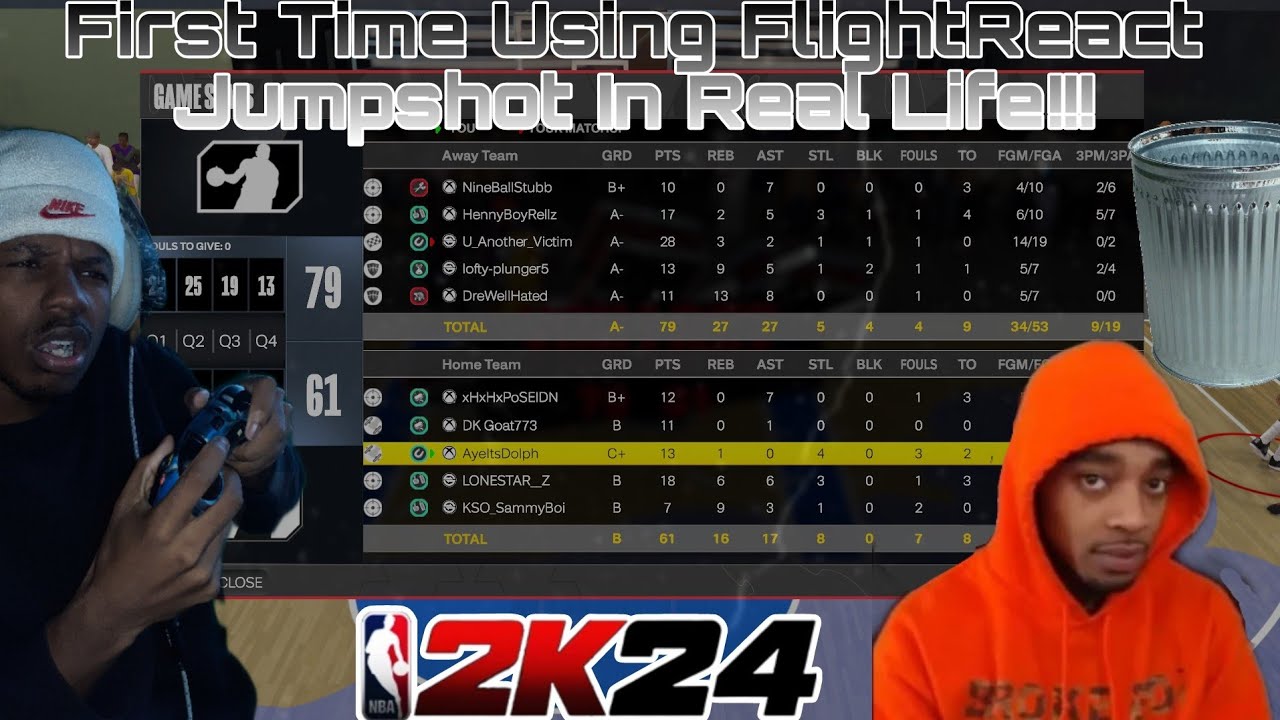 NBA2K24 - First Time Using FLIGHTREACT Jumpshot (Trash Jumpshot ...