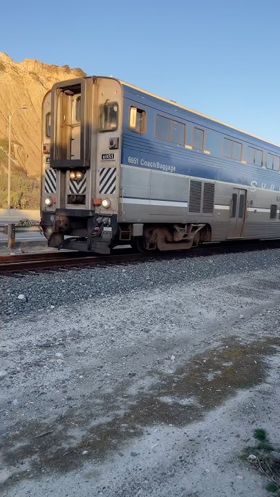 Amtrak 587 passing North through San Clemente with Cab car 6951 leading. #amtraktrains #shorts ...