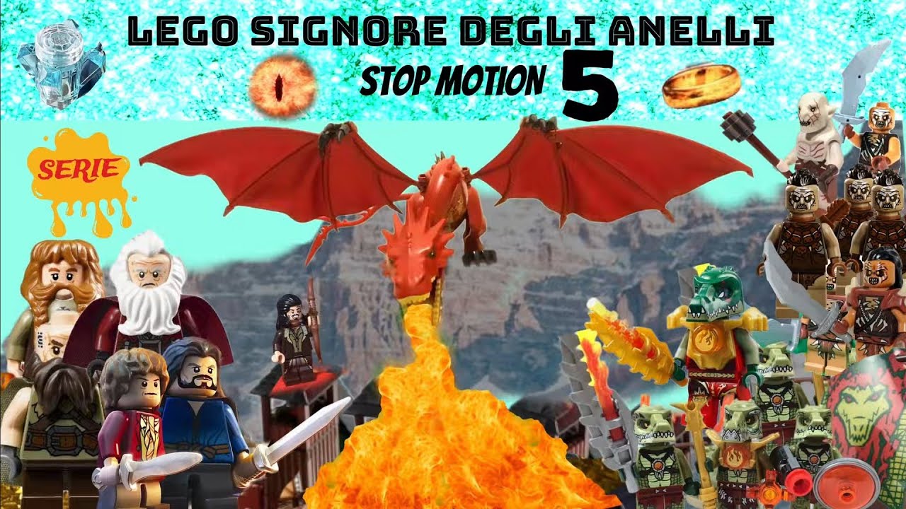 Lego The Hobbit final battle stop motion part.5 #lego # ...