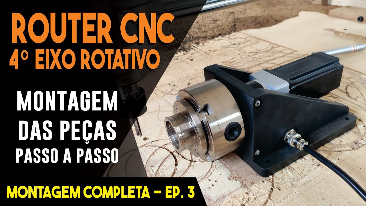 Montagem do 4º Eixo Rotativo da Minha Router CNC Ep 3 - YouTube