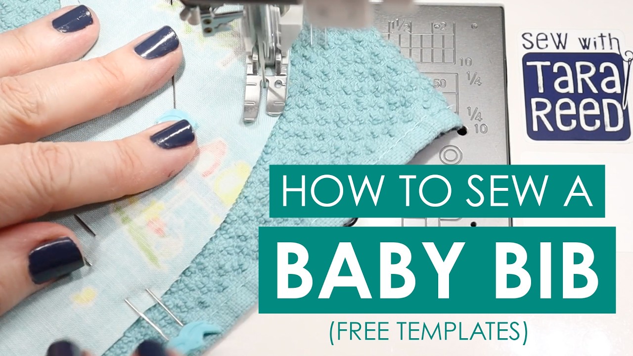 How to Sew a Baby Bib - Free Baby Bib Pattern in 4 Sizes - YouTube