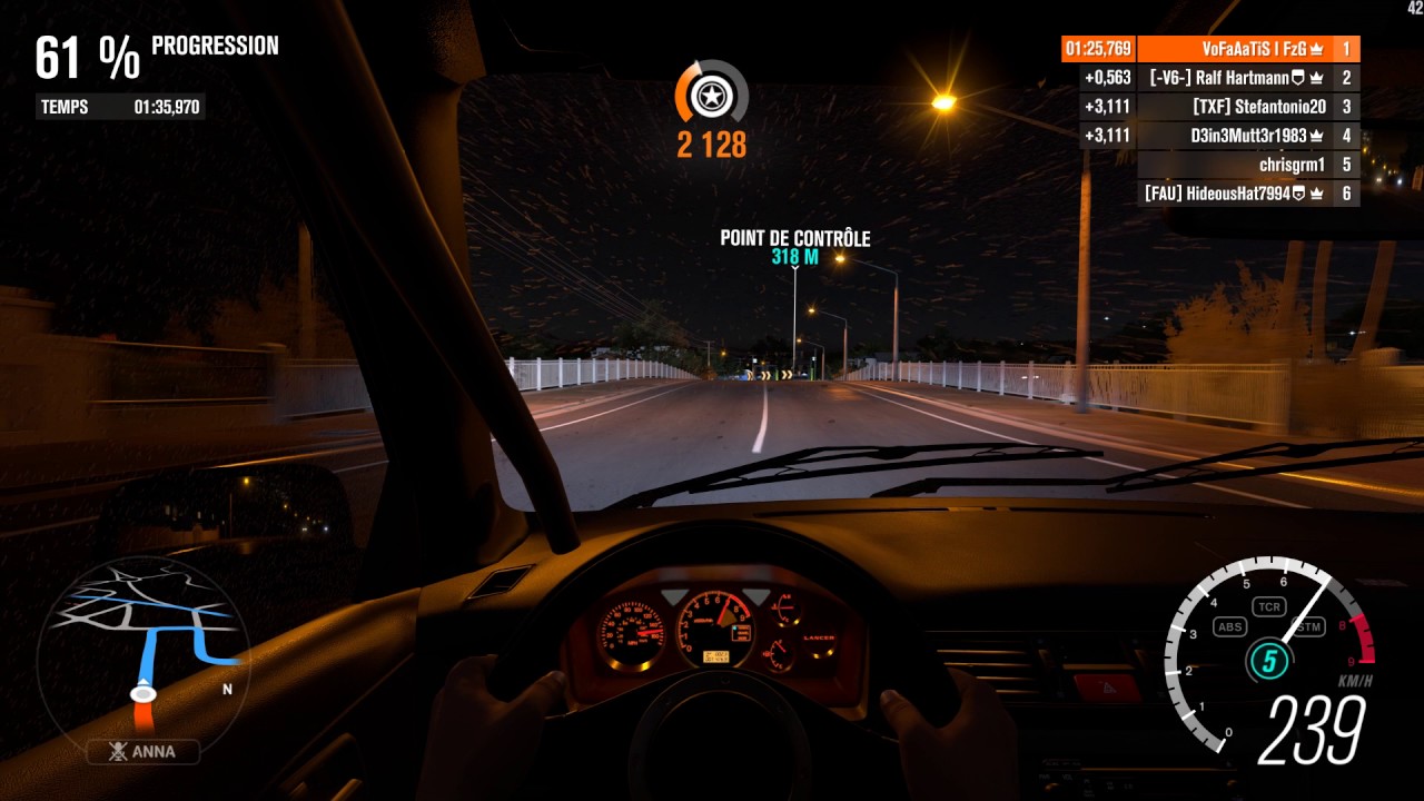 FH3, multiplayer, Rain, Night, Lancer MR2006, 4K DSR - YouTube