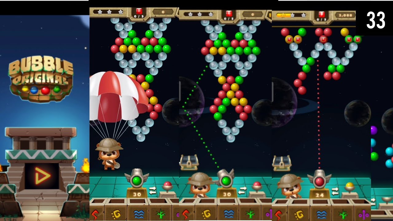 BUBBLE SHOOTER ORIGINAL, Mobile game gameplay, Android game gameplay, P ...