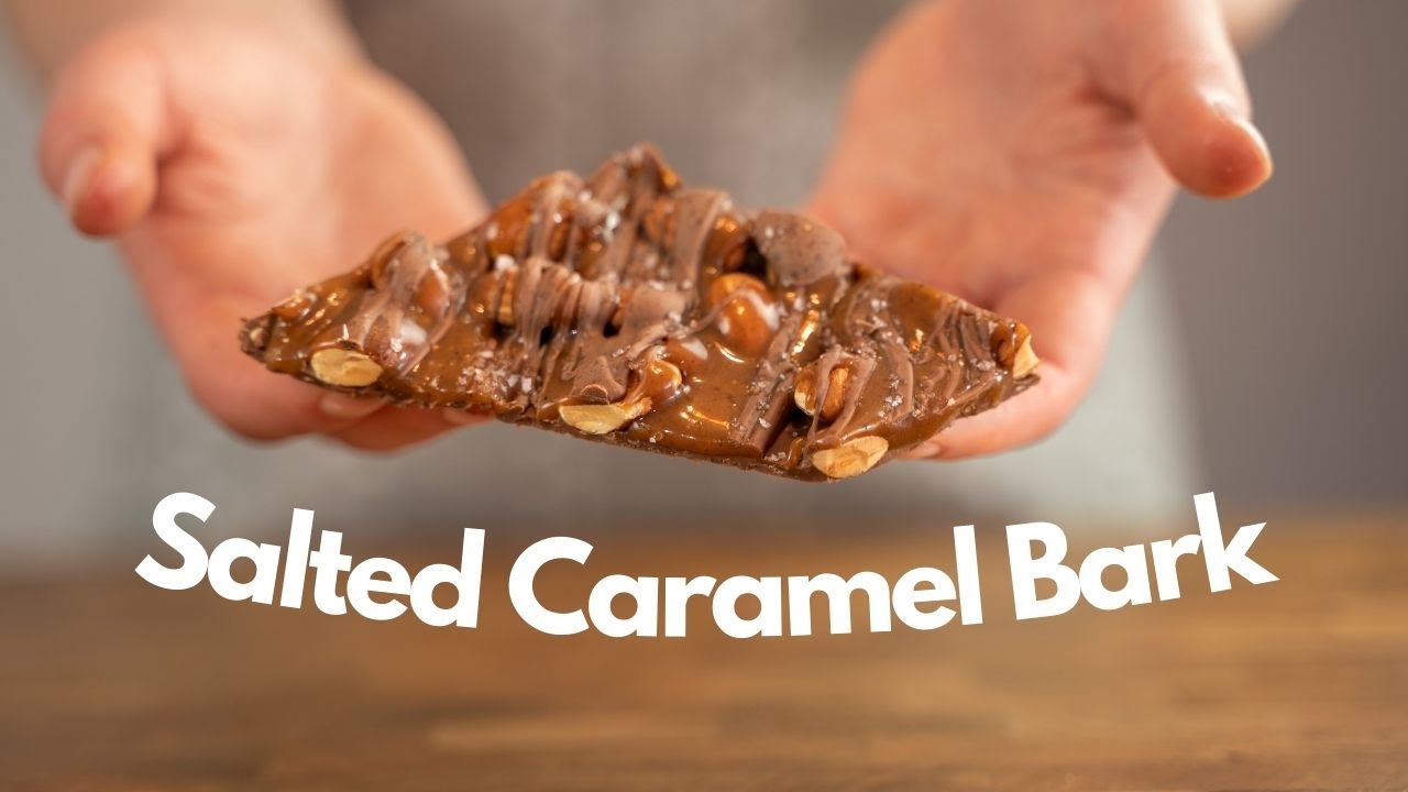Homemade Salted Caramel Chocolate Bark | A Sweet Tooth's Dream - YouTube