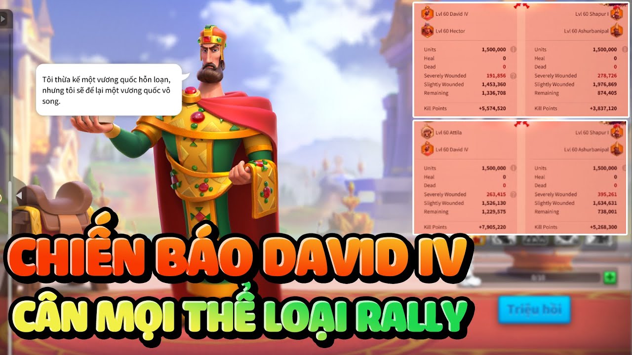 Chiến Báo Test David IV Đồn Trú Cân Tất - Lộ Diện GOAT Thật Sự Của Kỵ ...