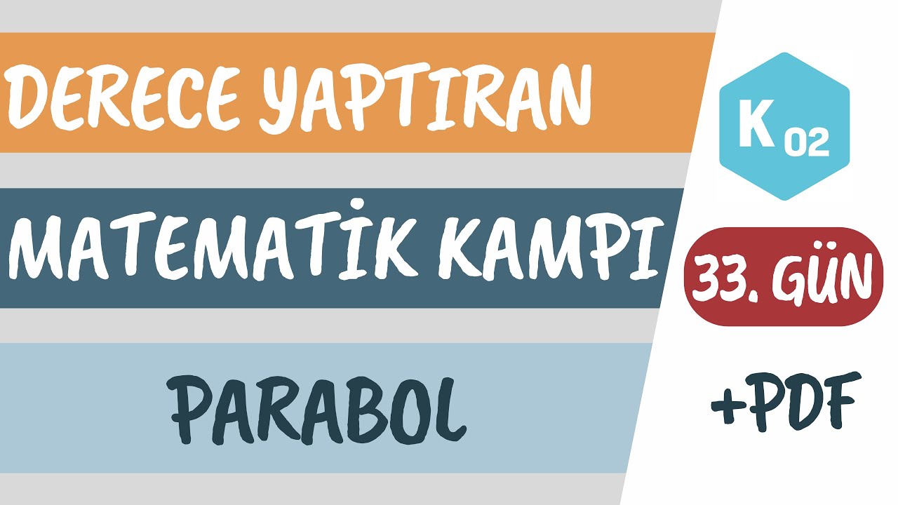 33. Gün | Parabol | Simetri Ekseni ve Tepe Noktası | K02 | 2024 AYT ...
