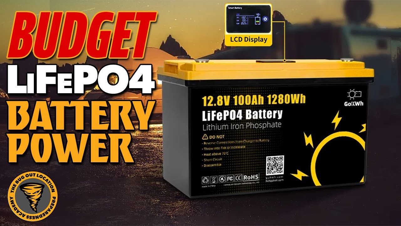 GoKWH 12v 100ah Lifepo4 Smart Battery Review | Great Price! - YouTube