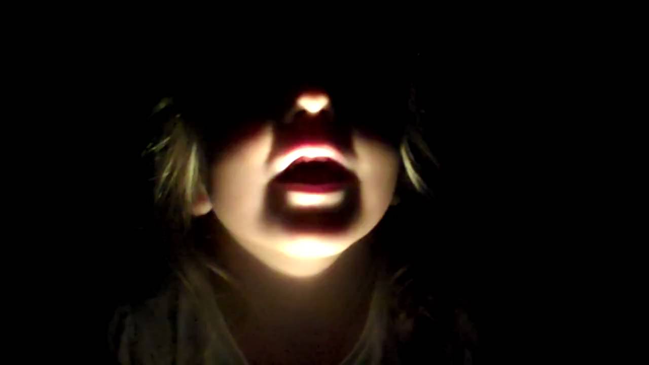 Reese acting scary with the flashlight - YouTube