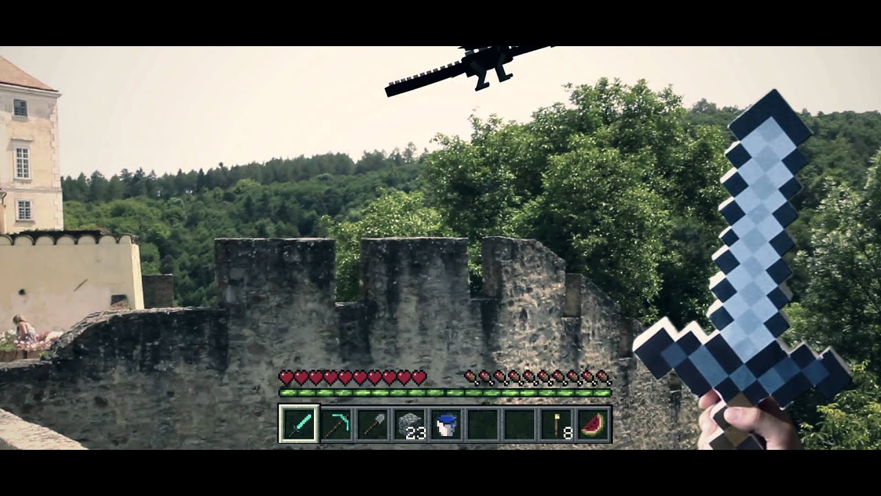 Minecraft Real Life - Castle of Ender Dragon - BrickRealGames - YouTube