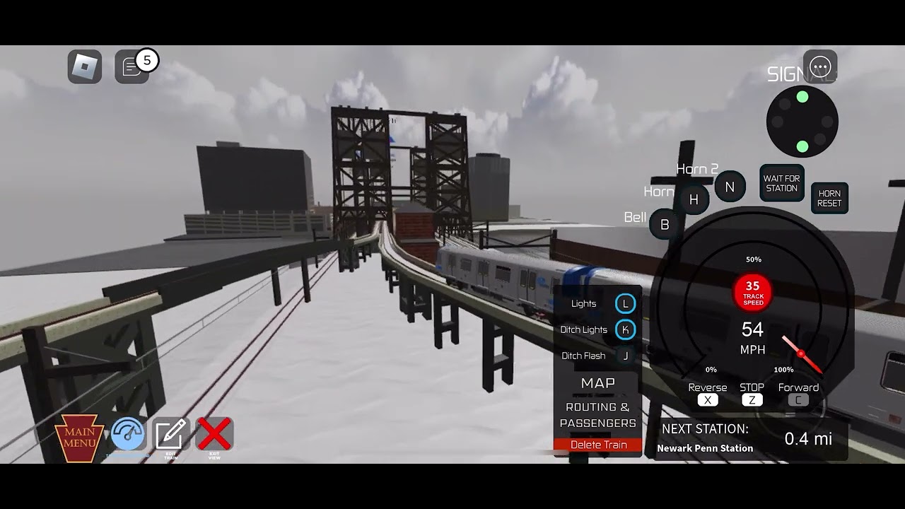 Driving on PATH Train Update at Northeast Corridor Train Simulator Game ...