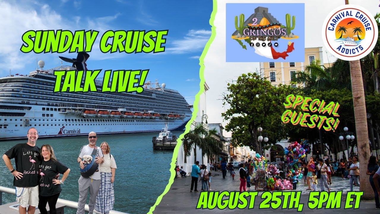 Sunday Cruise Talk Live! | Special Guests Jennifer and Darryle from ...