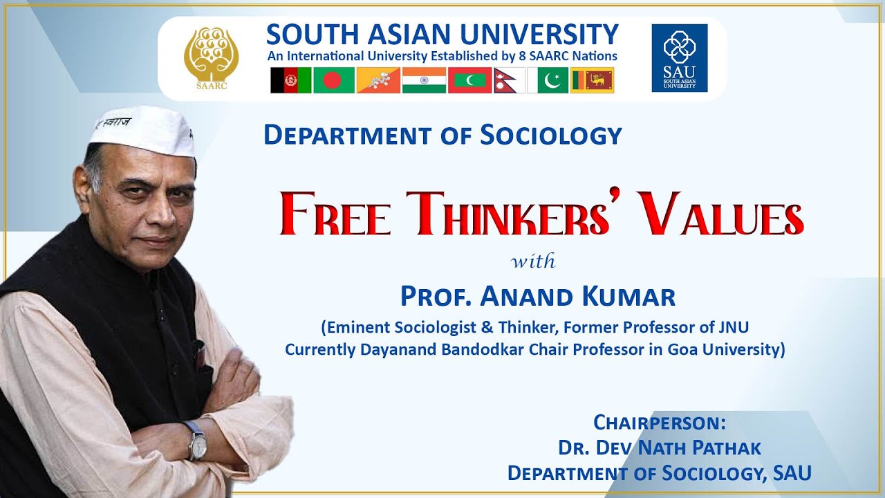 Special Lecture by Prof. Anand Kumar | Free Thinkers’ Values | South ...