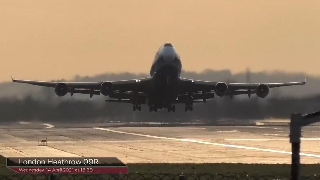London #Heathrow Airport 09R Arrivals & Departures - YouTube
