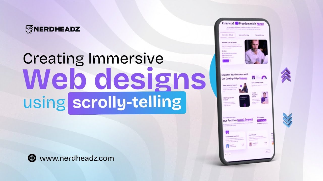 Create immersive user experiences with scrolly-telling web design - YouTube