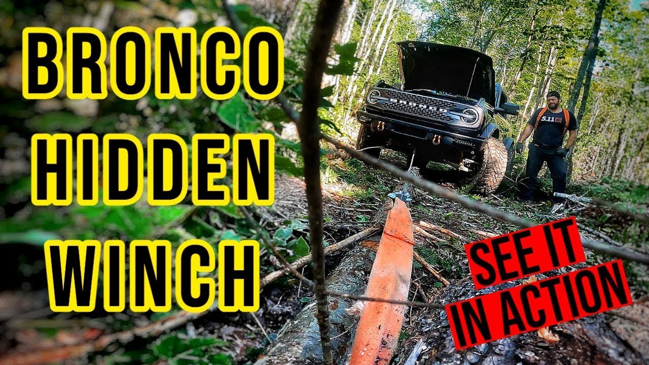 BEST LOOKING WINCH - Rough Country 12000 lb hidden winch for Ford ...