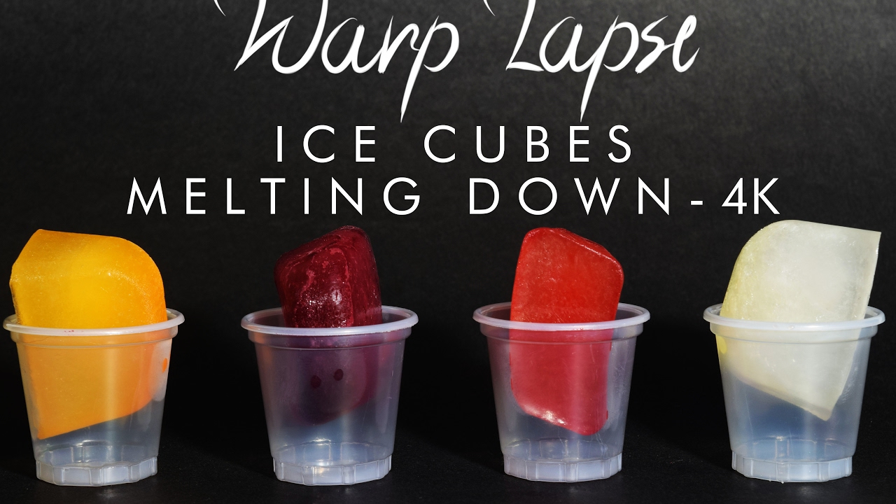 Time lapse | Ice Cubes Melting Down - 4K - YouTube