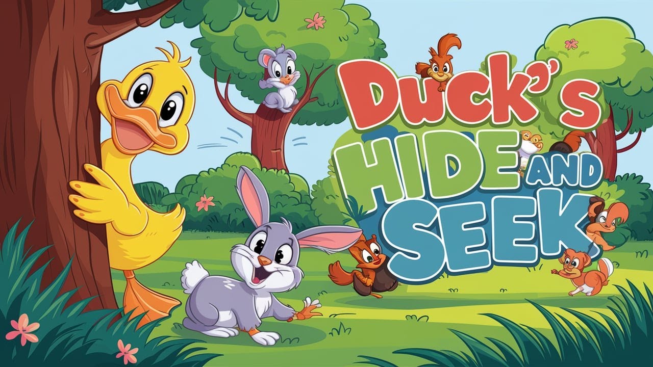 Duck Plays Hide and Seek | Fun Kids Song with Quack - Interactive Game ...