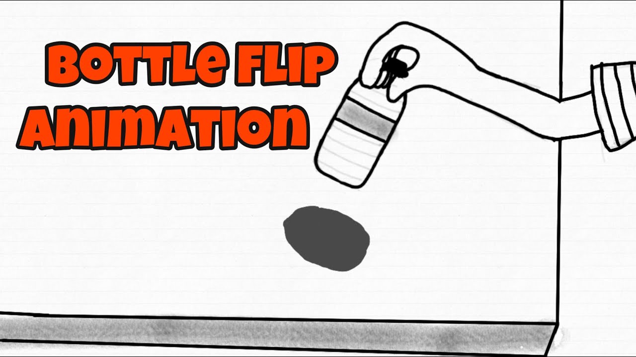 Bottle flip animation - YouTube