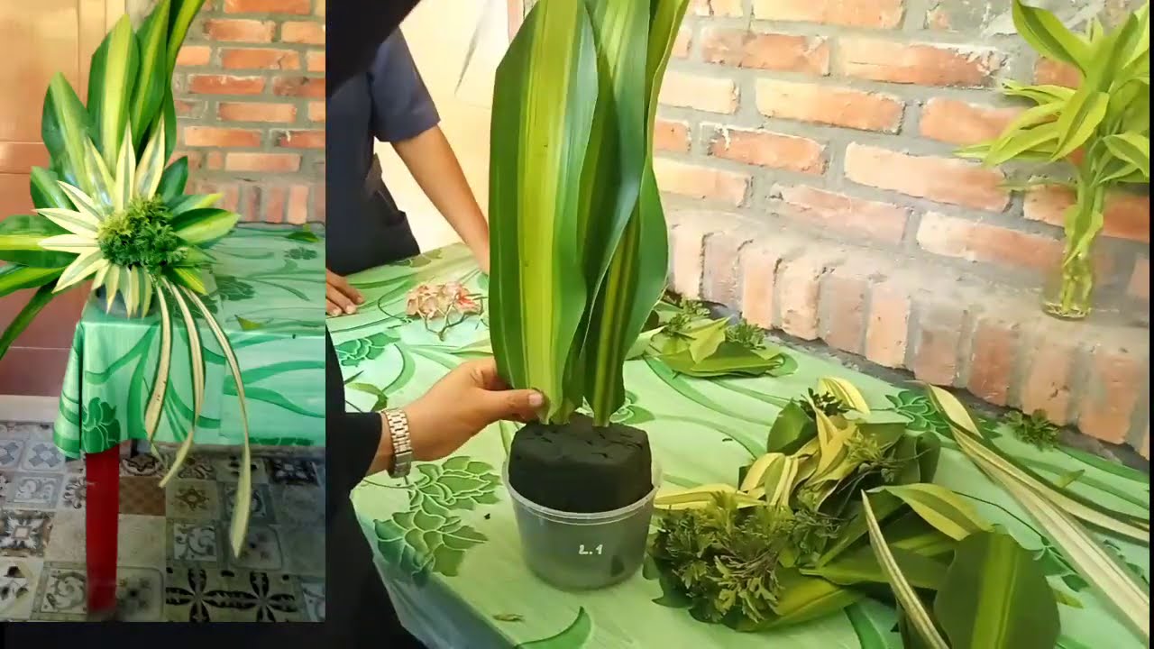 SENI MERANGKAI DAUN - YouTube
