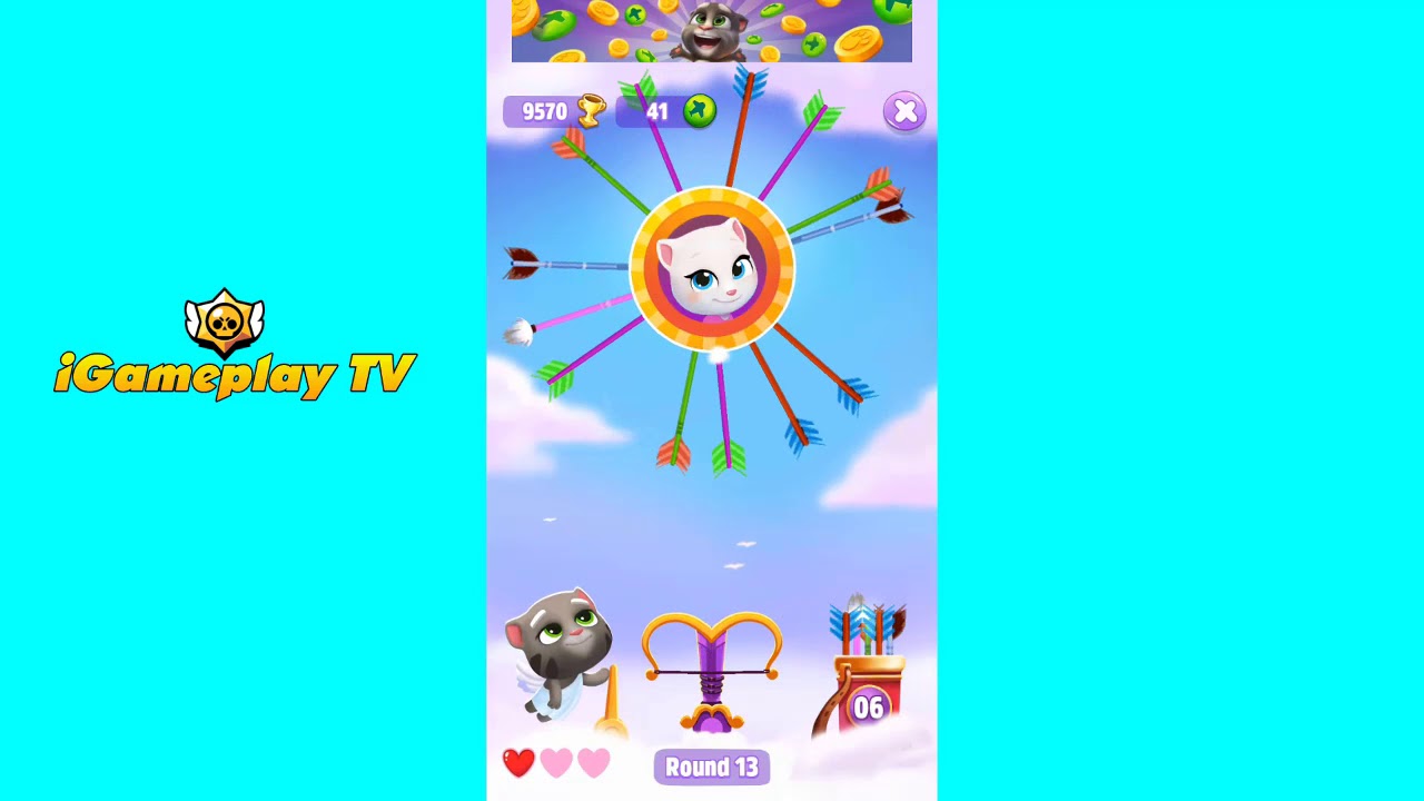 My Talking Tom 2 - Play MiniGames Cupid Tom #2 - Cute Tom And Angela ...