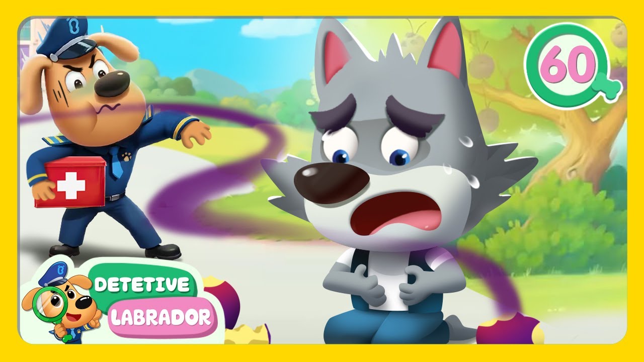 😵‍💫O Lobo Desmaiou 🐺 Bons Hábitos do Detetive Labrador por 1 Hora 🎬 ...