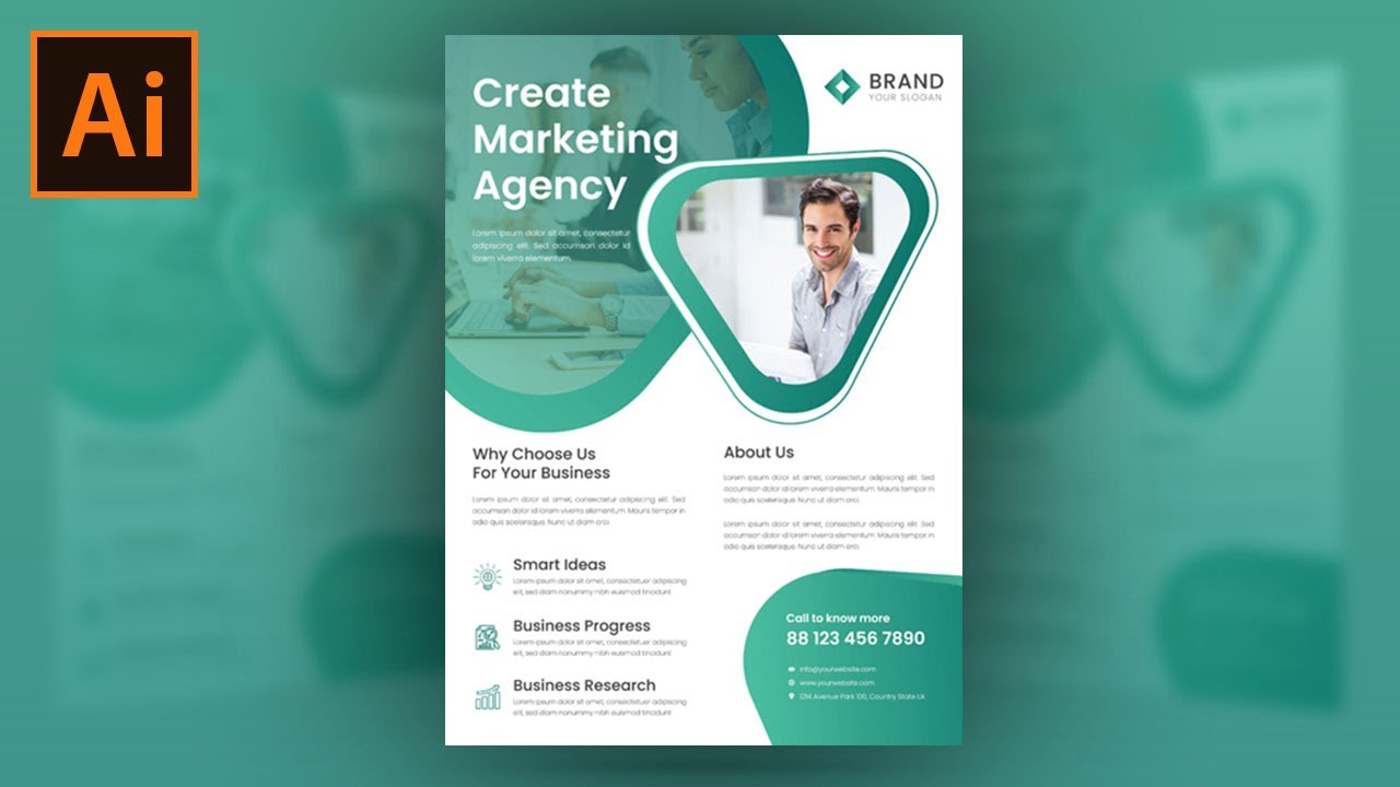 Creative Business Flyer Design In Adobe Illustrator YouTube Creative Business Flyer Design In Adobe Illustrator YouTube