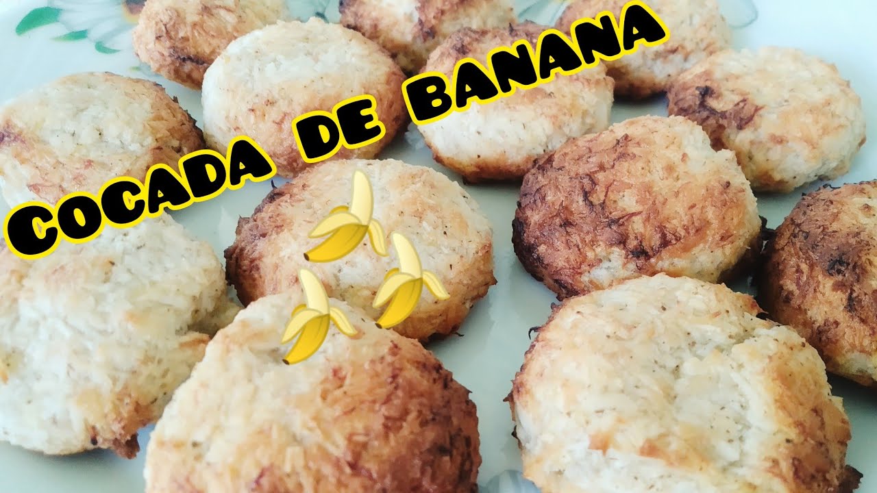 fiz esta delícia só com banana e coco ralado| tipo cocada | Como fazer ...