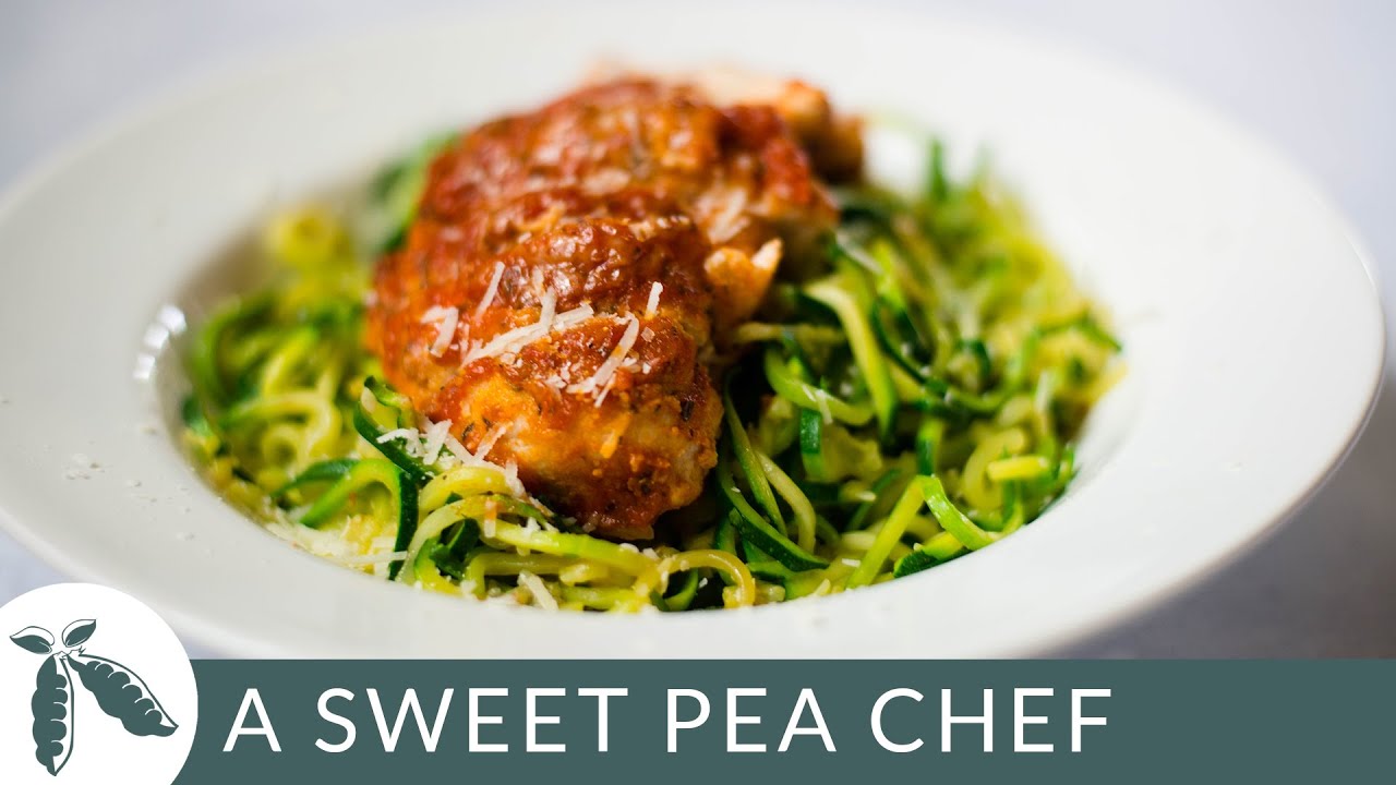 Healthy Baked Chicken Parmesan | A Sweet Pea Chef - YouTube