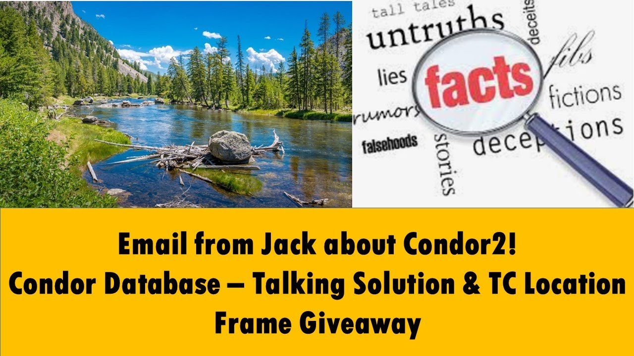 Forrest Fenn Treasure Found - Condor Database! Talking Jacks emails/Dan ...