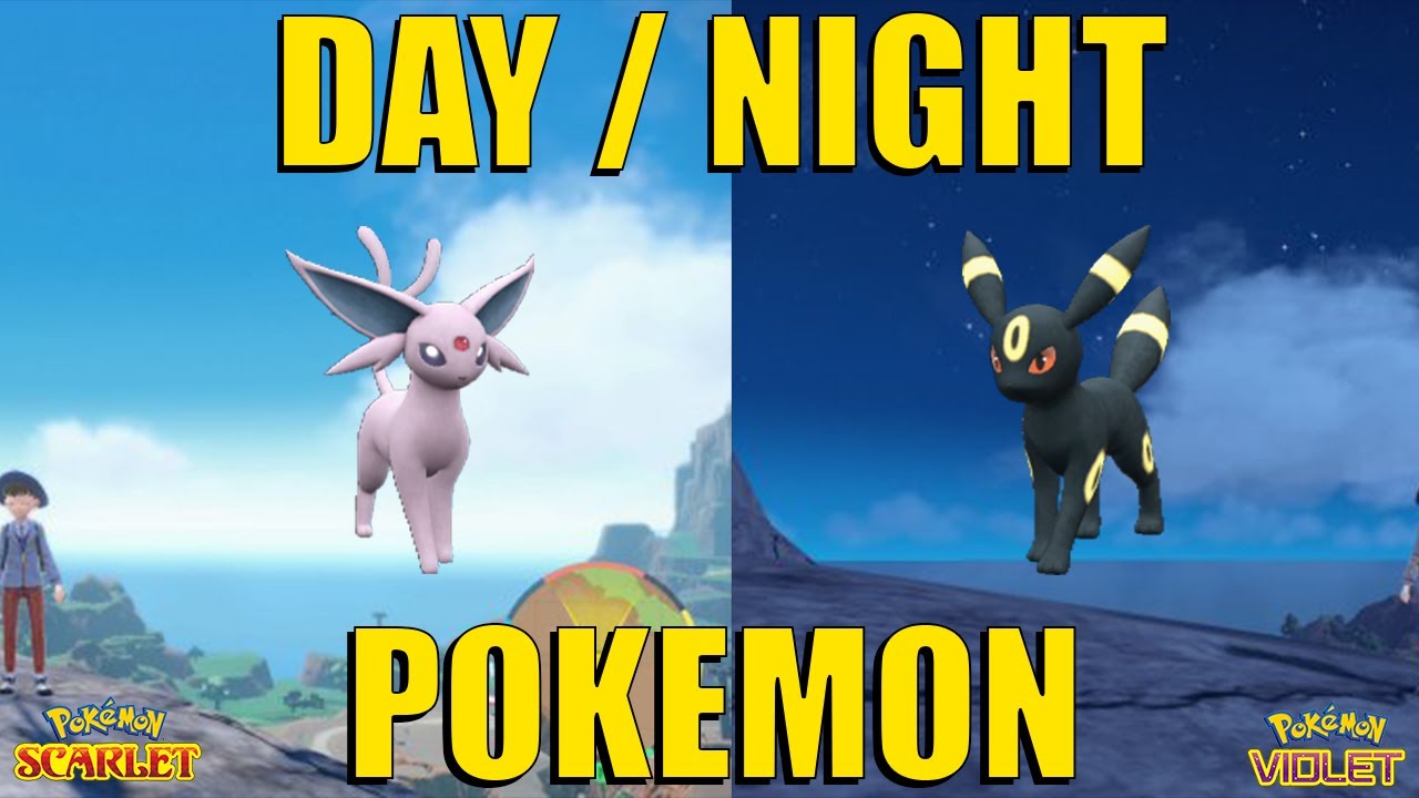 All Pokemon Exclusive to Day and Night in Pokemon Scarlet and Violet ...