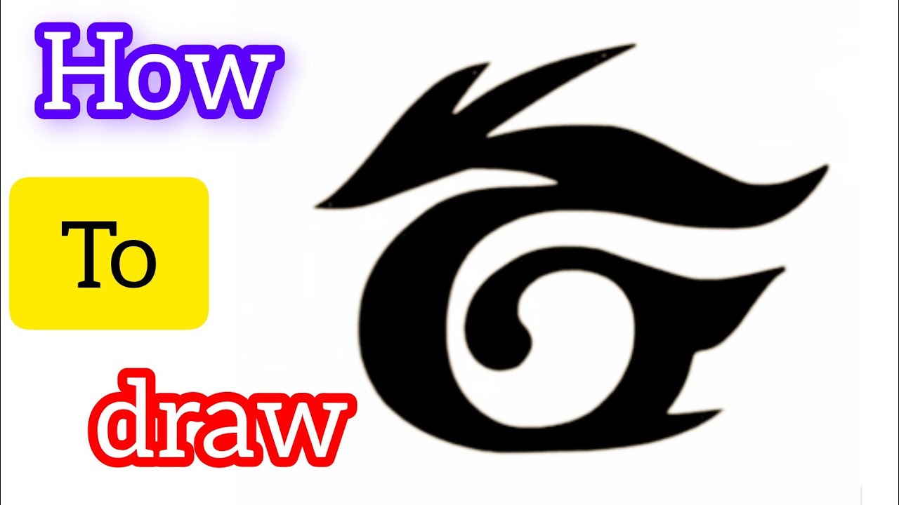 HOW TO DRAW THE GARENA FREE FIRE logo Drawing - YouTube