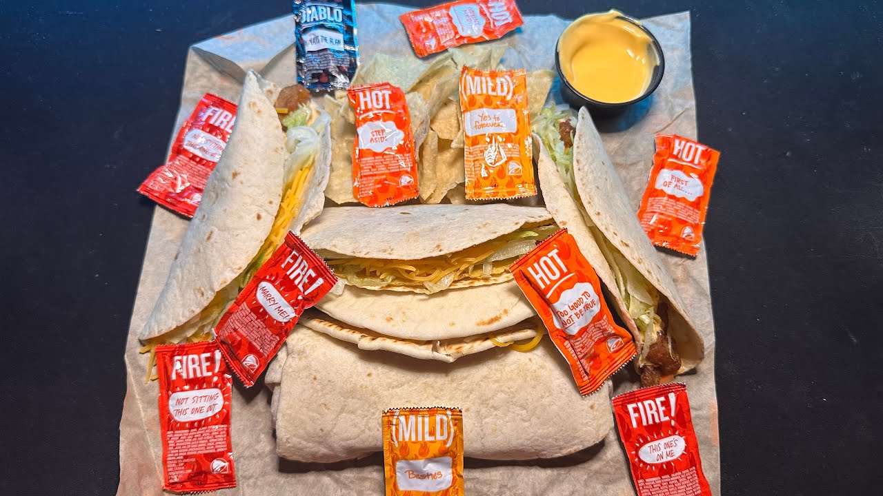 Taco Bell NEW BOX ASMR | Soft Campfire and whispering - YouTube