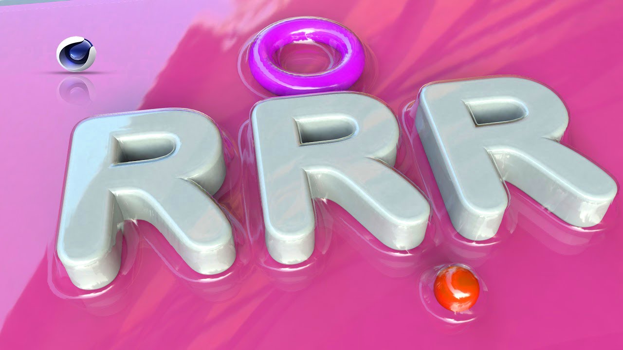 CINEMA 4D plastic wrapping 3D text - YouTube