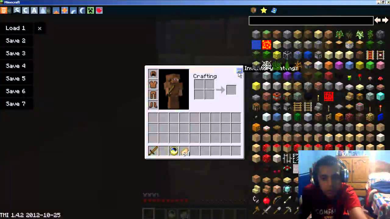 descargar mod para acomodar el inventario minecraft 1.4.2 - YouTube