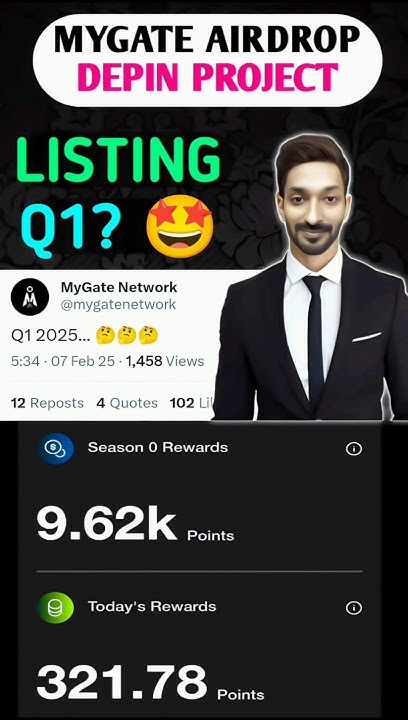 🤑MyGate Depin Airdrop Listing Q1? - YouTube