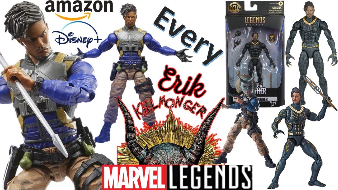 ***see newer video*** Every Marvel Legends Killmonger Toybiz and Hasbro ...