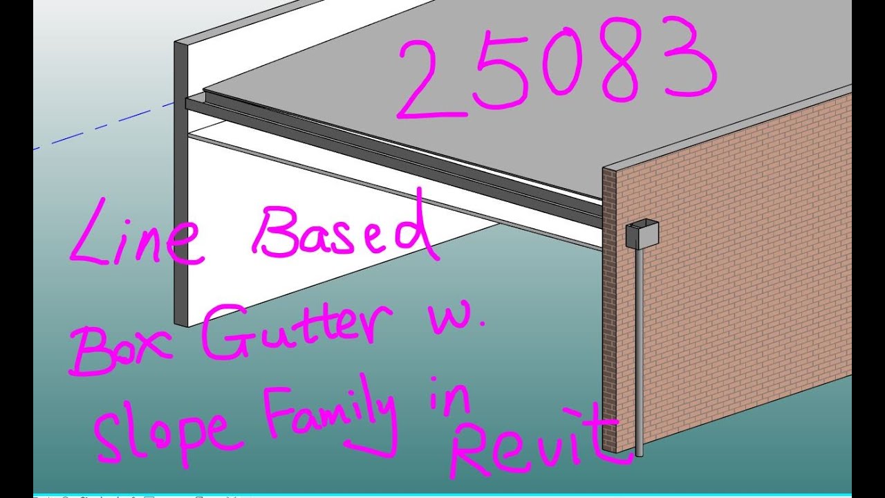 25083 - Line Based Box Gutter with Slope, Rain Water Head, Overflow and ...