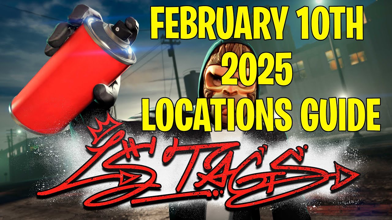 GTA 5 ONLINE LS TAGS LOCATION TODAY FEBRUARY 10TH 2025 GUIDE, EASY ...