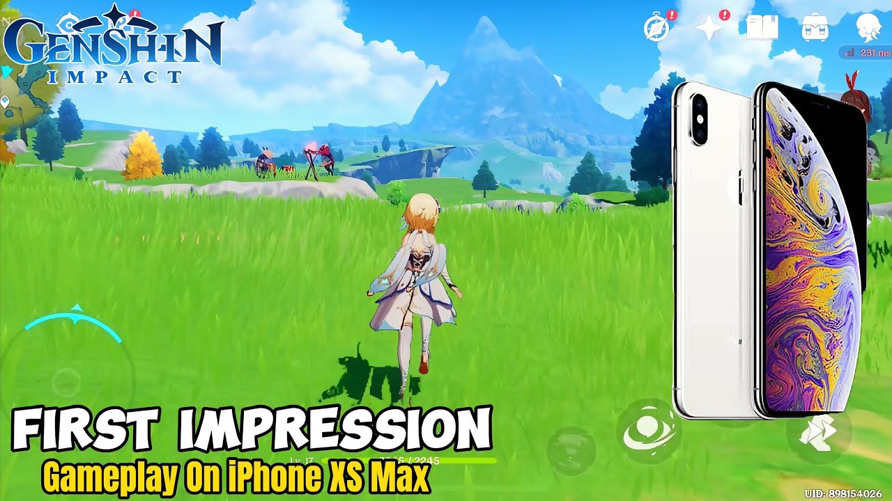 GENSHIN IMPACT Gameplay On iPhone XS MAX in 2024 | Highest Graphics ...