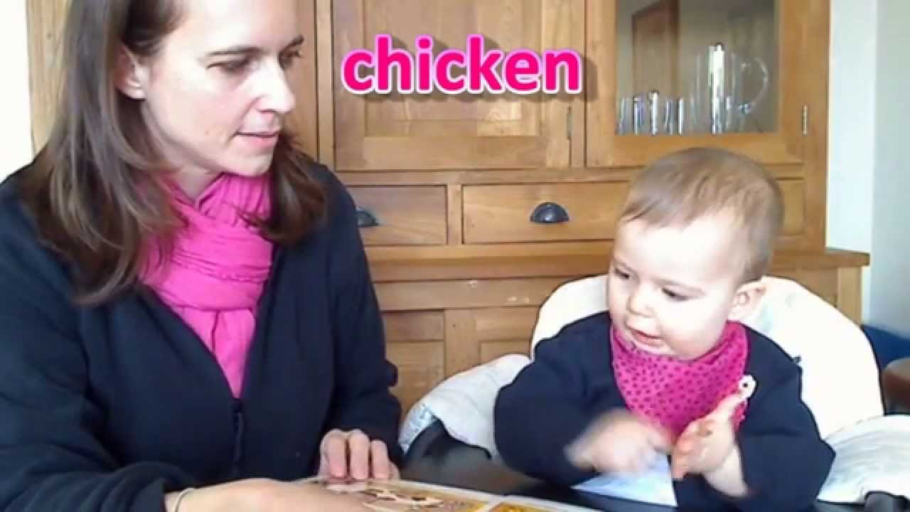 Baby Sign Language: 11 month old baby using baby sign language - YouTube