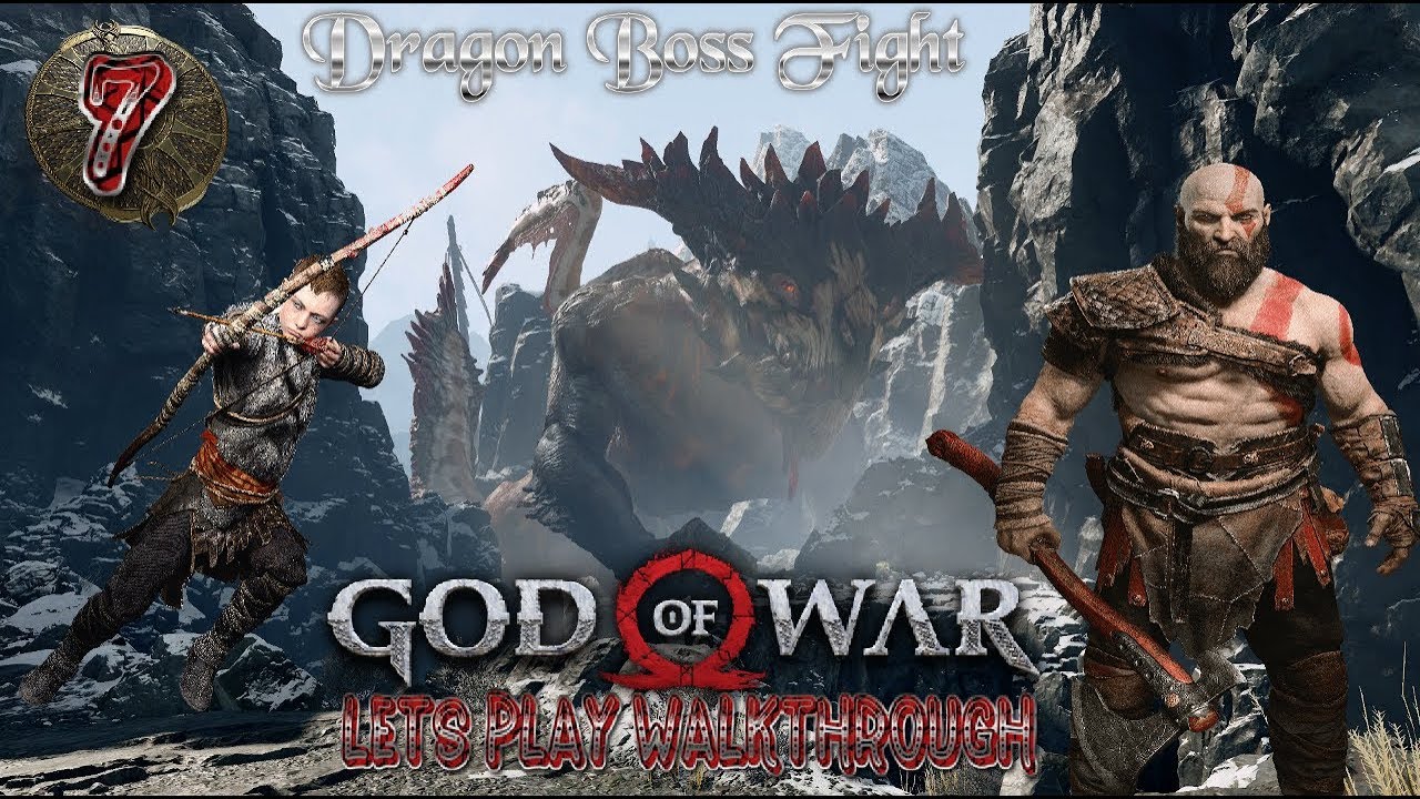 God Of War | Let's Play Walkthrough Pt. 7 - Dragon Boss Fight - YouTube