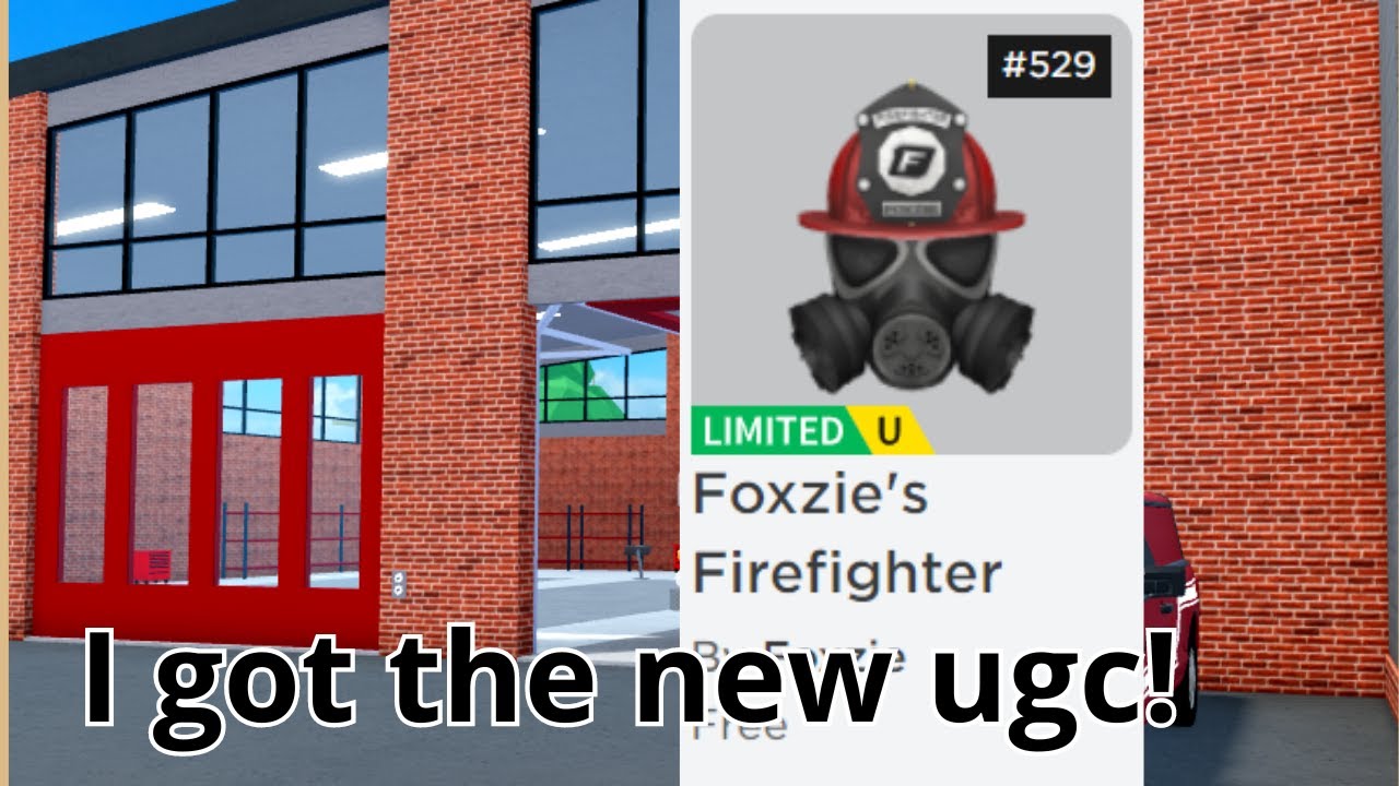 Claiming The Foxzie Firefighter helmet limited ugc in CDT!#roblox - YouTube
