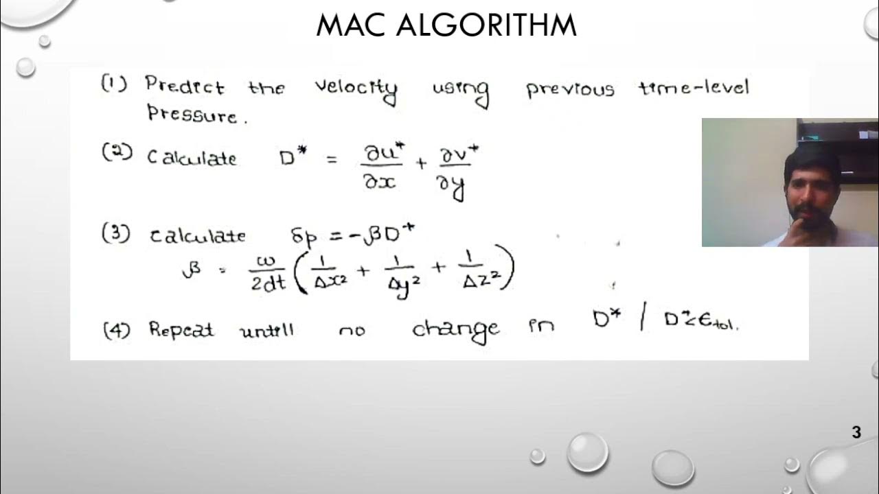 Week 6 : Navier-Stokes using MAC Algorithm & Introduction to turbulence ...