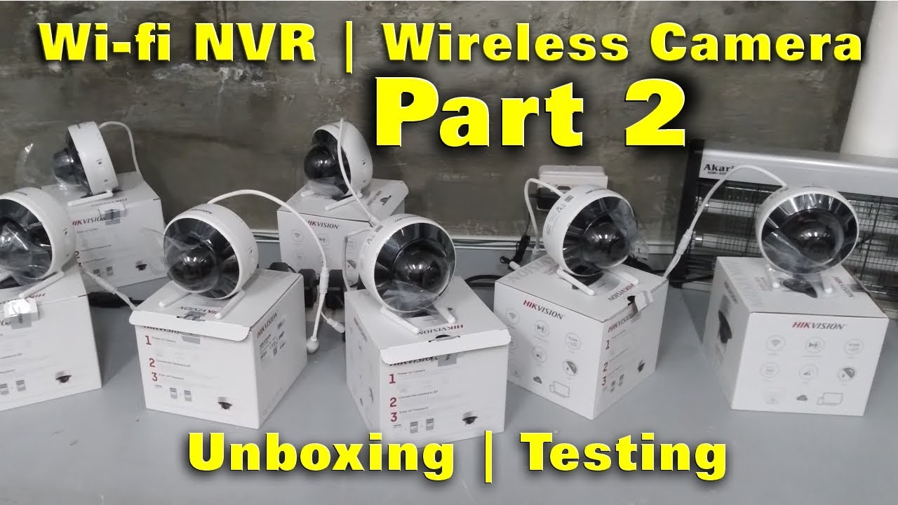 HIKVISION WIFI NVR & WIRELESS CAMERA SETUP - PART 2 - YouTube