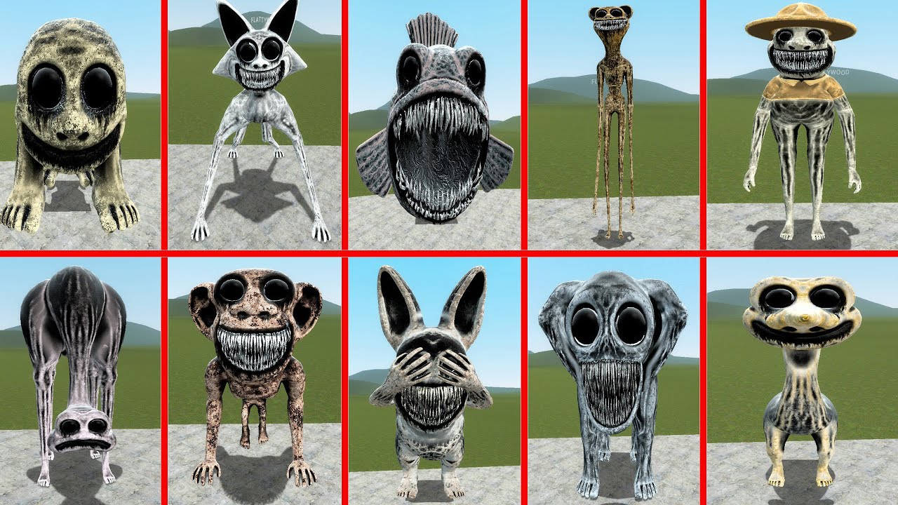 ALL JUMPSCARE NEW ZOONOMALY MONSTER FAMILY in Garry's Mod! - YouTube