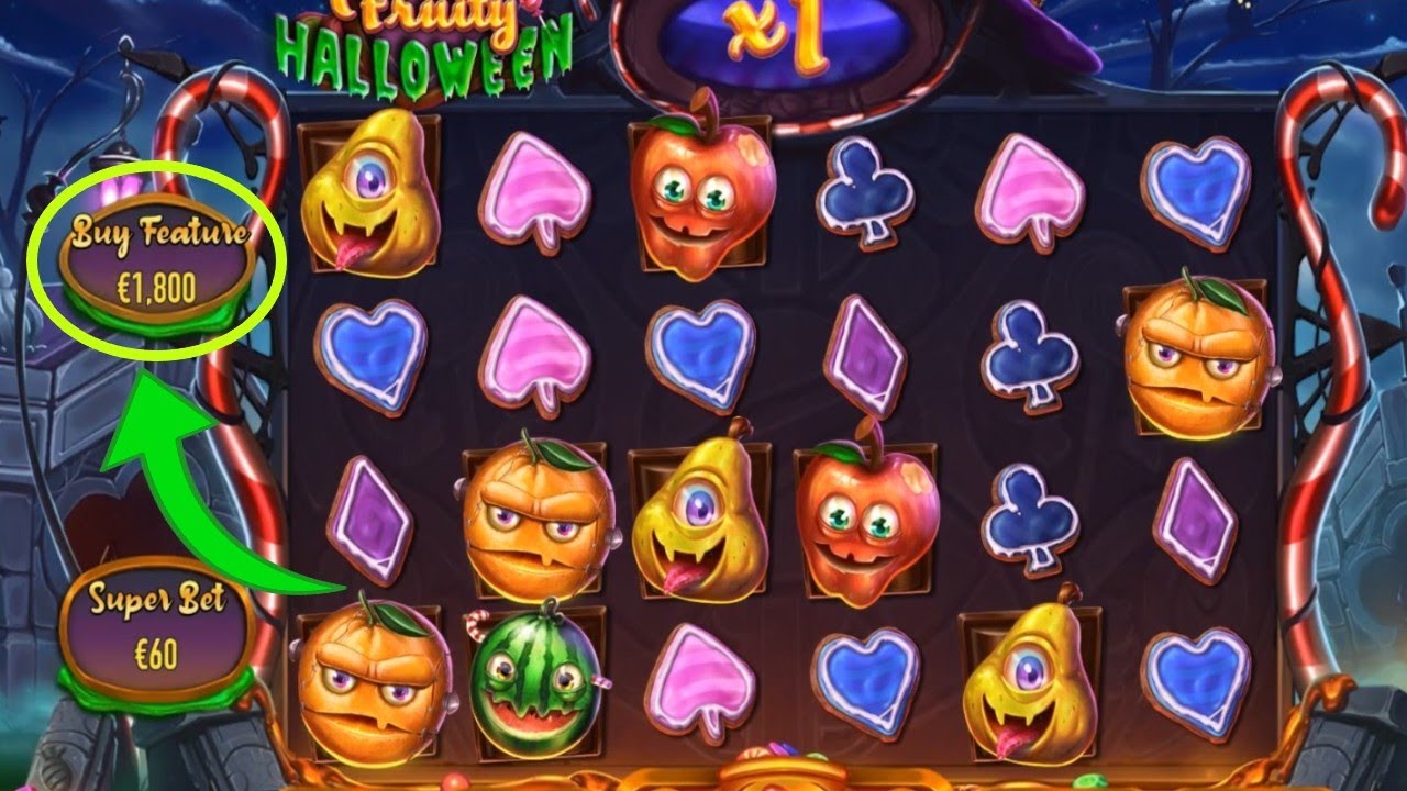 Sessions d'achats de bonus free spins - Slot Machine : Fruity Halloween ...