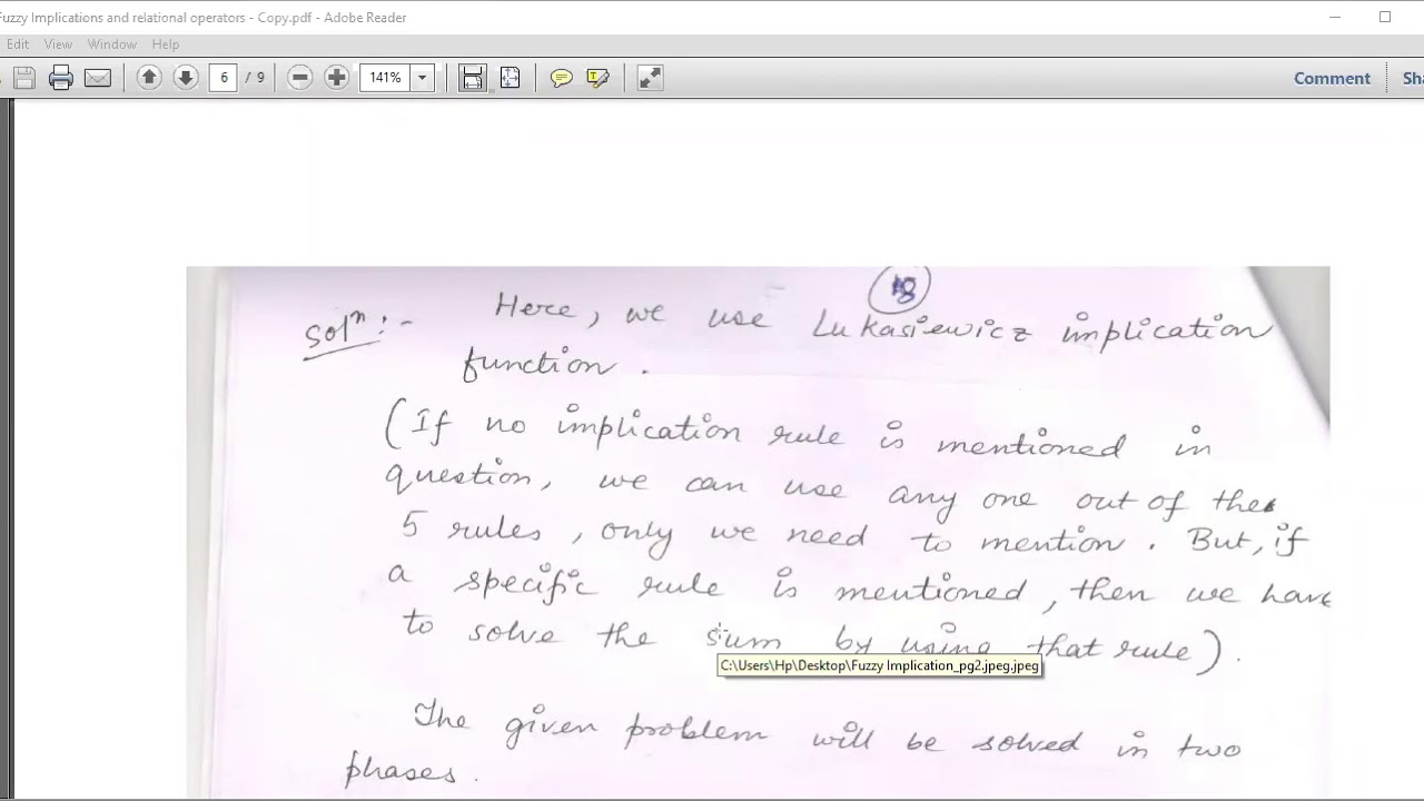 Numerical problem soving using fuzzy implication rule Part 1 - YouTube